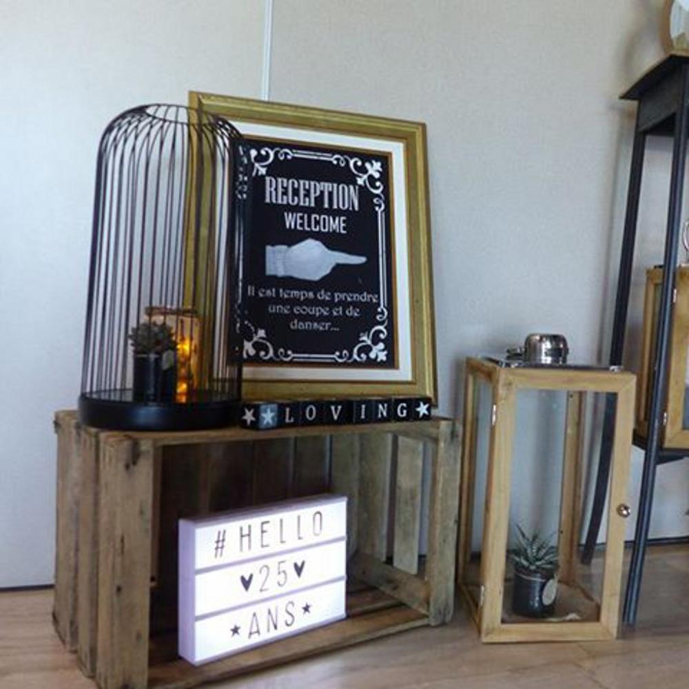 Rêveries et Bois Cadre RECEPTION seul sans chevalet