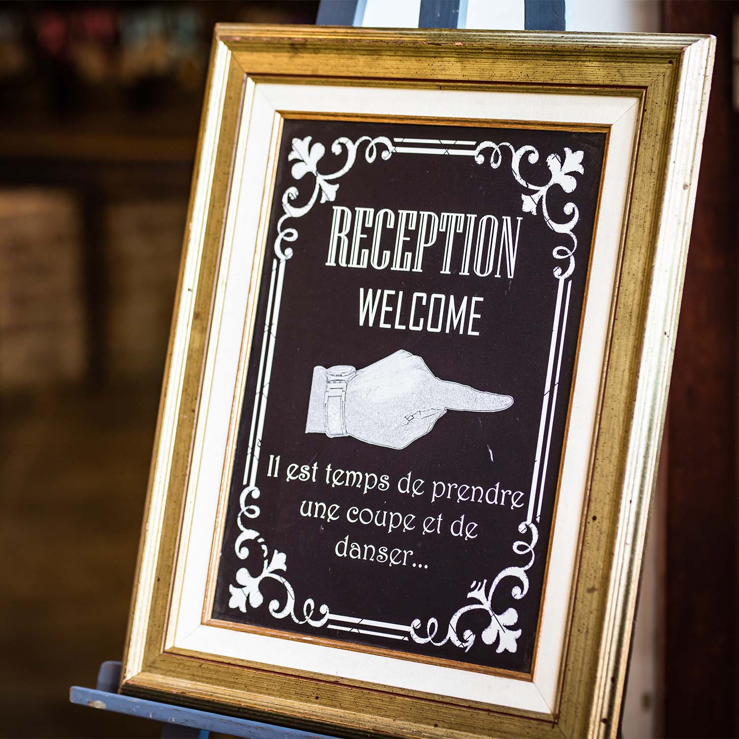 Rêveries et Bois Cadre RECEPTION seul sans chevalet